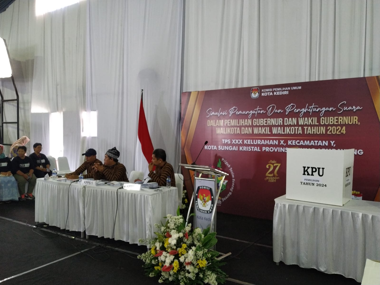 KPU Kota Kediri Gelar Simulasi, Imbau Petugas Pahami Tahapan Pemungutan dan Penghitungan Suara ...
